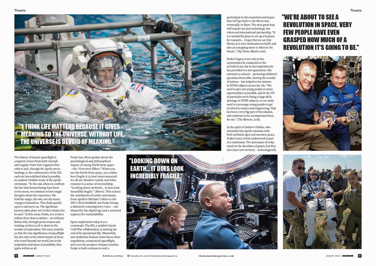 Tim Peake Returns: 'Astronauts - The Quest to Explore Space' UK Tour ...