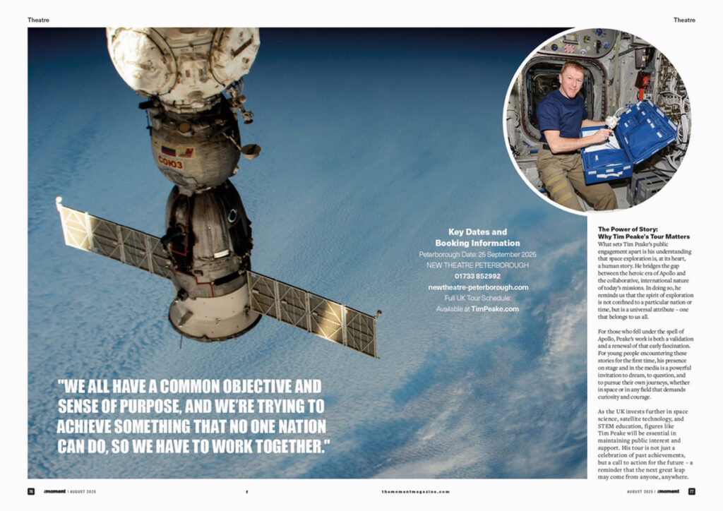 Tim Peake Returns: 'Astronauts - The Quest to Explore Space' UK Tour ...