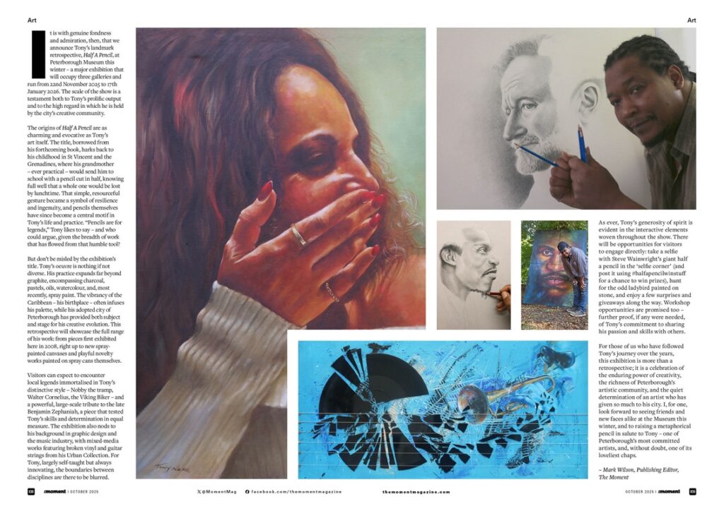 Tony Nero - Half a pencil | Free Time - The Moment Magazine